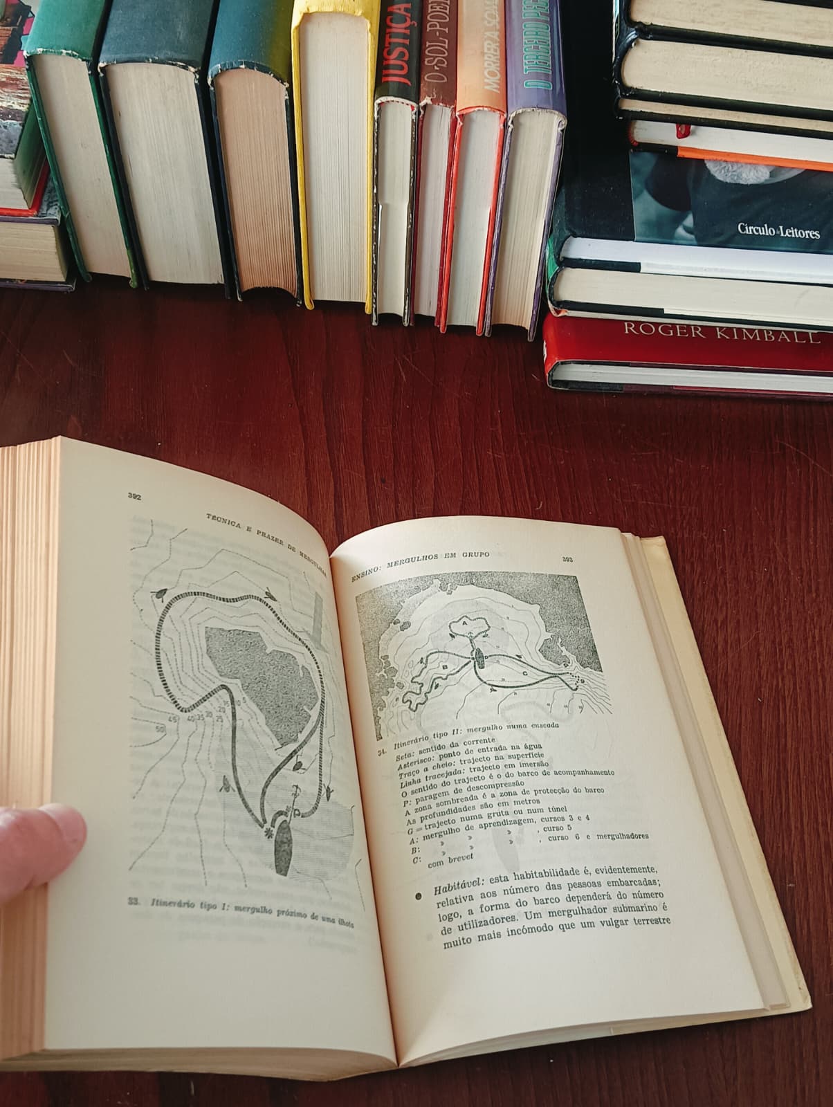 Técnica e Prazer de Mergulhar de Guy Polet - Manuseado